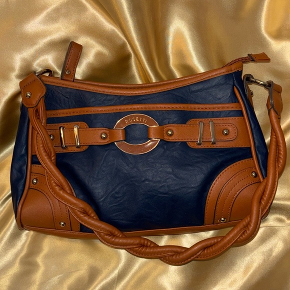 Rosetti | Bags | Rosetti Navy With Tan Accents Handbag | Poshmark